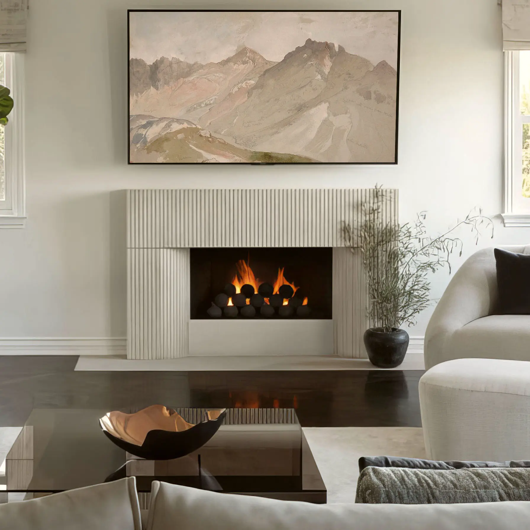 ADAGIO Fluted Fireplace Surround - DreamCast Design and Production
